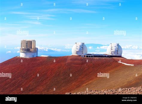 Group Of Astronomical Research Facilities Located At The Summit Of