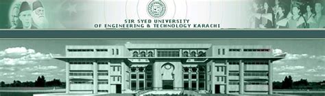 Sir Syed University Of Engineering And Technology Karachi Admission 2018