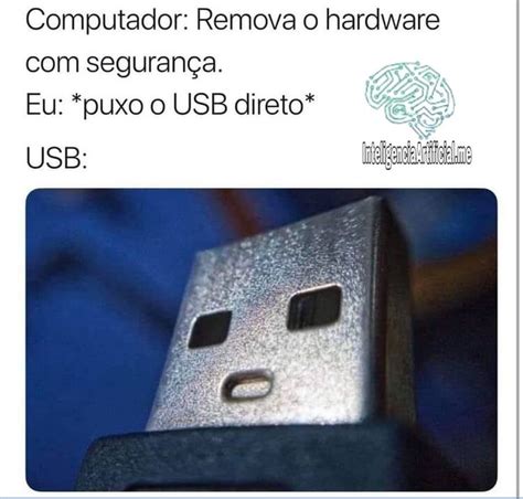 Funny Usb Meme Aleatória Coisas Programação