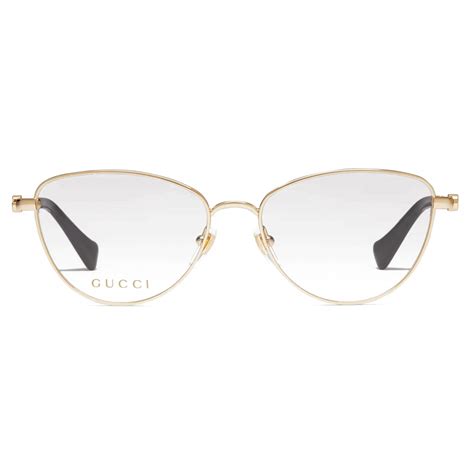 Gucci Cat Eye Optical Glasses Gold Gucci Eyewear Avvenice