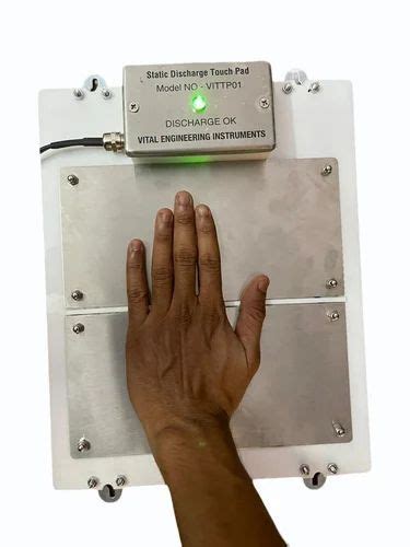 Static Discharge Touch Pad Esd Static Discharge Palm Plate Manufacturer From Vadodara