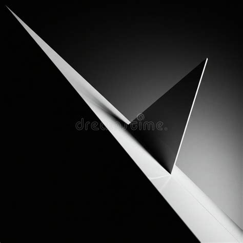 Abstract Design Featuring Sharp Angular Forms Intersecting In A Geometric Composition Stock