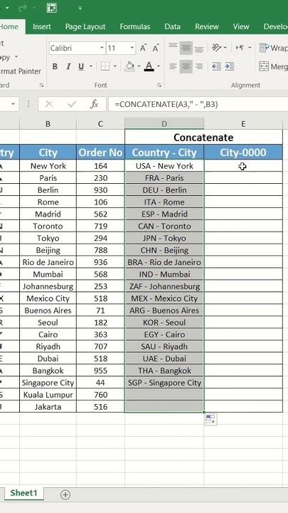 Concatenate Using Concatenate Excel Exceltips Exceltricks Youtube