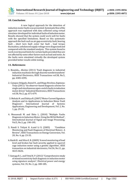 Induction Motor Fault Diagnostics Using Fuzzy System Pdf