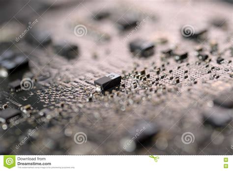 Smd Capacitor Stock Image Image Of Hole Print Signal