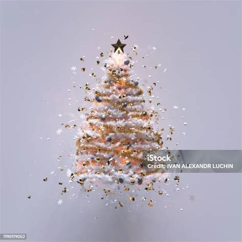 흰색 배경에 눈송이 리본 황금색과 종이 공으로 설정 멋진 크리스마스 2020 프레임 2020년에 대한 스톡 사진 및 기타 이미지