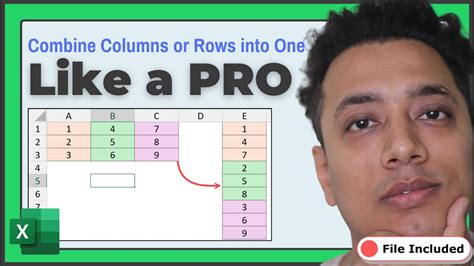 How To Combine Multiple Rows And Columns Into A Single Column Youtube