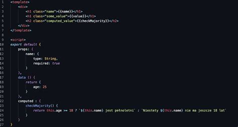 Hooki funkcje i właściwości komponentów w frameworku Vue js