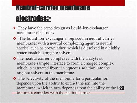 Ion Selective Electrodes Pptx Chemistry Science