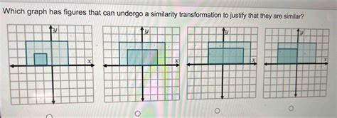 Which Graph Has Figures That Can Undergo A Similarity Transformation To Justify That They [algebra]