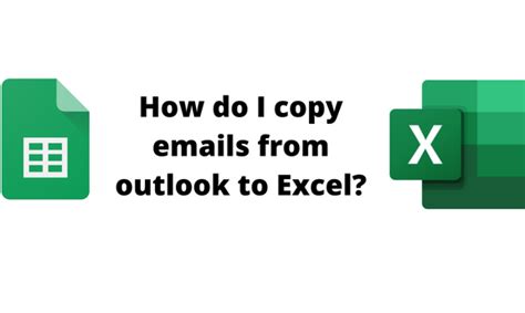 How Do I Copy Emails From Outlook To Excel Basic Excel Tutorial