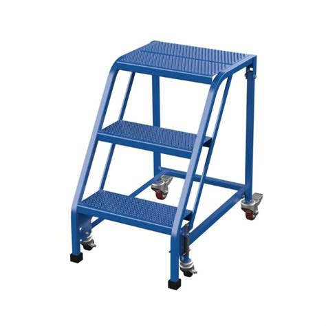 Vestil LAD PW 18 3 P NHR Steel Standard Slope Ladder Material Handling