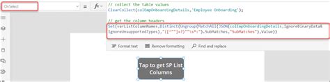 How To Get Collection Column Names In Power Apps From 3 Different Datasources Sharepoint