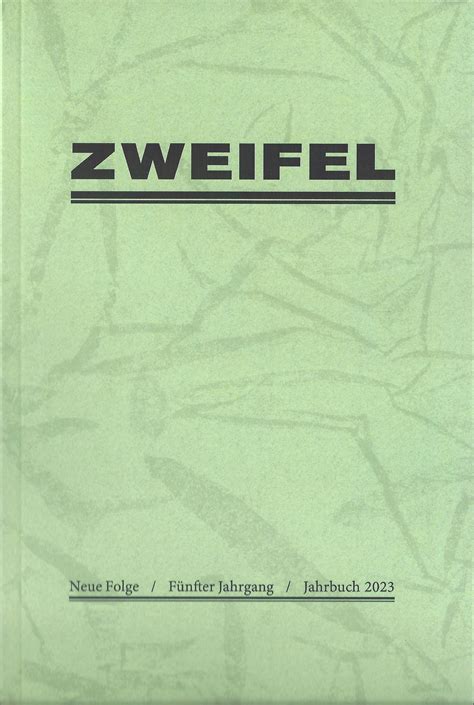 Zweifel Jahrbuch 2023 Basisdruck Verlag