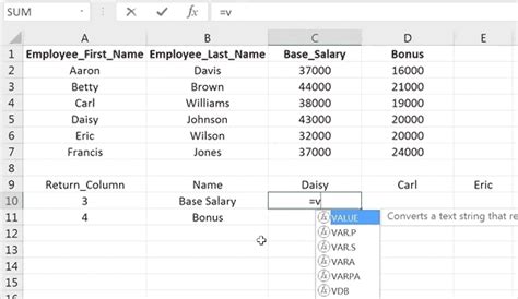 Excel Functions Lookup Functions Gleim Exam Prep