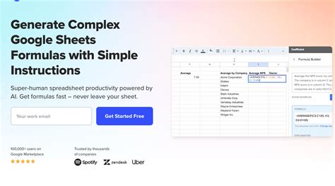 Google Sheets Formula Generator Get Formulas In Seconds