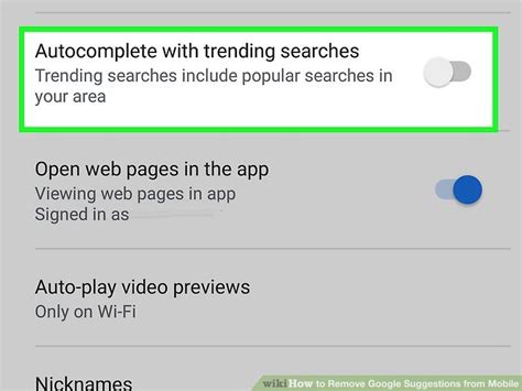 3 Simple Ways To Remove Google Suggestions From Mobile WikiHow