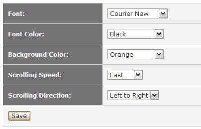 Scrolling Text Module