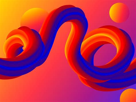 Wavy Surface With Dynamic Effect Molecular Vector Image