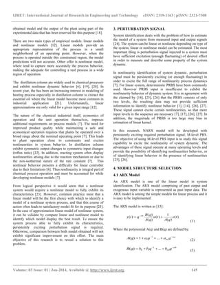 System Identification Of A Steam Distillation Pilot Scale Using Arx And