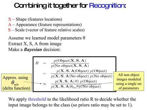 Constellation Models And Unsupervised Learning For Object Class Recognition Ppt