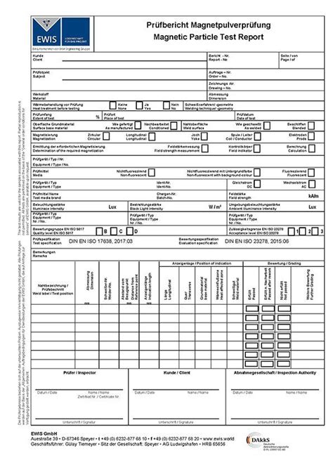 Welding Inspection Report Template Awesome Test Report 56 Off