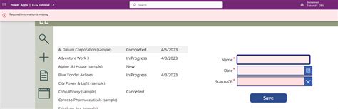 How To Notify User If Required Fields Are Empty In Canvas Apps