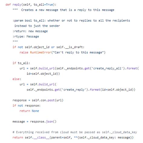 Python Messagereply Is Not Working While Having Application