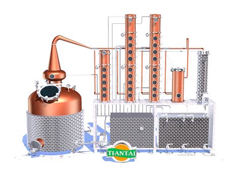 증류 장비의 주요 구성 요소 Tiantai© 알코올 증류기 제조업체