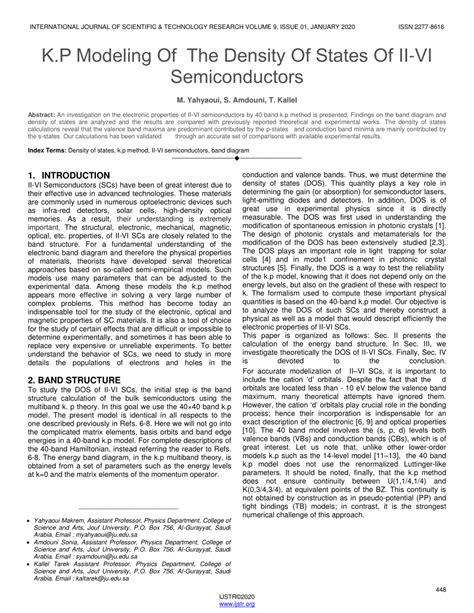 Pdf K P Modeling Of The Density Of States Of Ii Vi Semiconductors