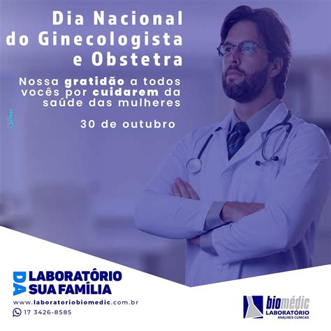 Laboratório Biomédic Dia Nacional Do Ginecologista E Obstetra