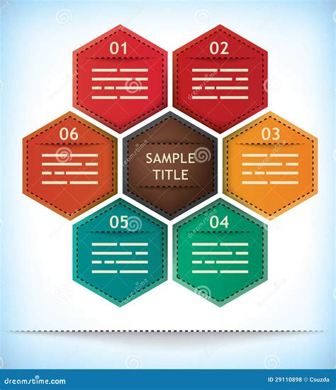 Hexagonal Presentation Template Vector Illustration 29110898