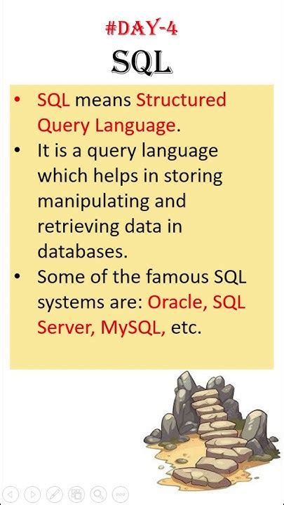 What Is Sql 100 Days Sql Series Day4 Sql Youtube