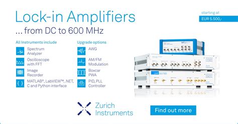 Zurich Instruments On Linkedin Lock In Amplifiers