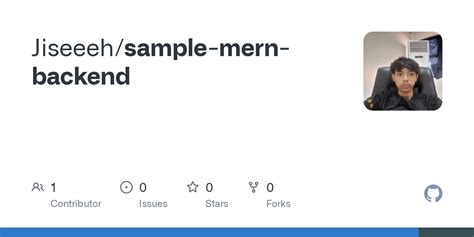 Github Jiseeehsample Mern Backend