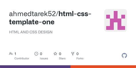 GitHub Ahmedtarek52 Html Css Template One HTML AND CSS DESIGN