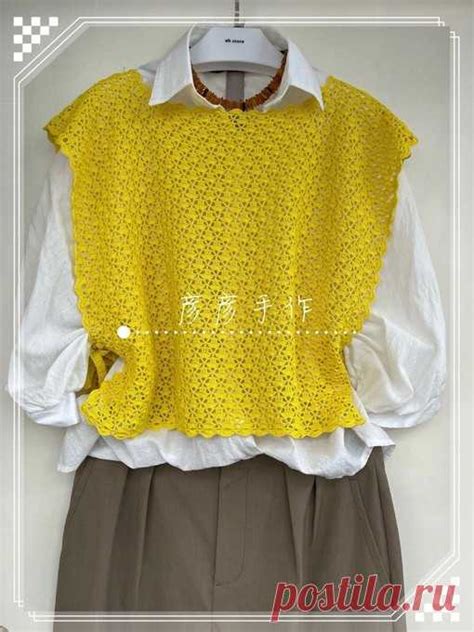 Очаровательный жиле связанный крючком Жилет связанный крючком — эт ажур крючком Постила