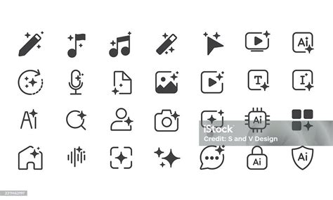 Ai 생성 사용자 인터페이스 집합입니다 인공 지능 기호입니다 Ai는 아이디어를 생성하기 위해 명령 프롬프트로 들어갑니다 Ai 도구와 반짝임 응용 프로그램 및 웹 사이트에