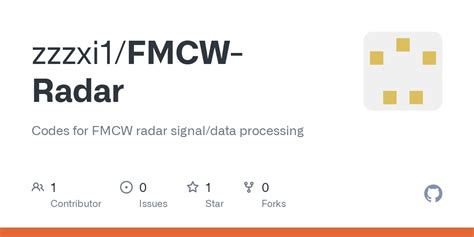 github zzzxi1 fmcw radar codes for fmcw radar signal data processing