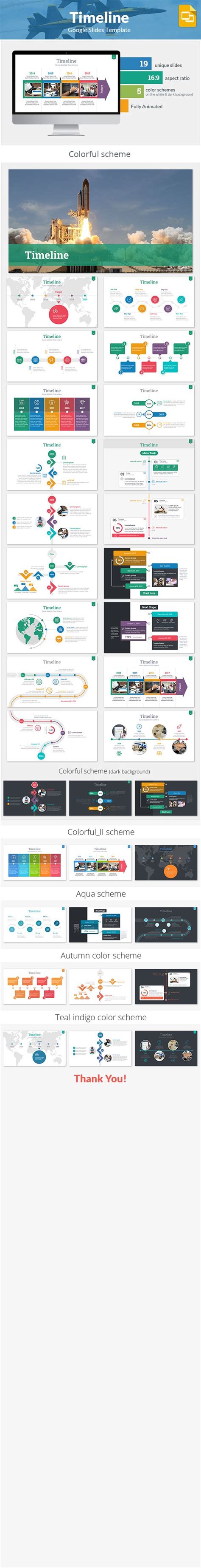 Timeline Google Slides Template Preview