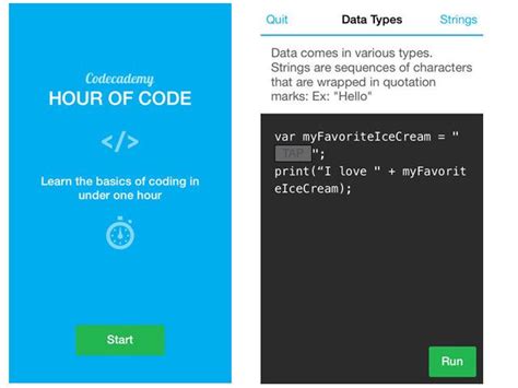 Learn Coding On The Move With Codecademys Hour Of Code Ios App Learn