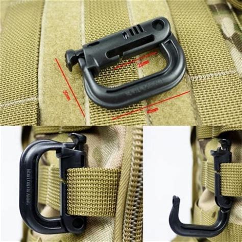 1 Piece Molle Itw Nexus Grimloc D Ring Locking Clips 4 Colors For