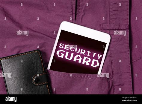 Handwriting Text Security Guard Business Idea Tools Used To Manage