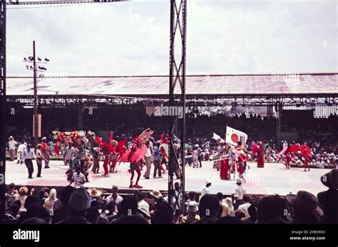 Performers In Colourful Costumes On Stage As Part Of Carnival
