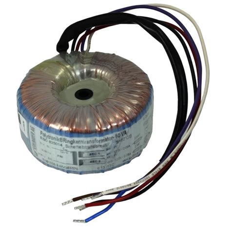Ring Core Transformer 50va 230v 2x9v 18v Sedlbauer Rso 825013 £3292