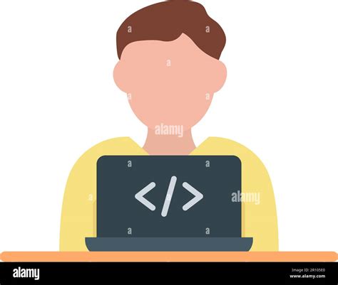 Programmer Icon Vector Image Suitable For Mobile Apps Web Apps And Print Media Stock Vector