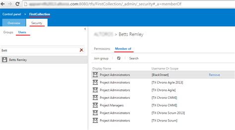 Team Foundation Server Tfs 2013 Checking What Projects A User Has Access To Server Fault