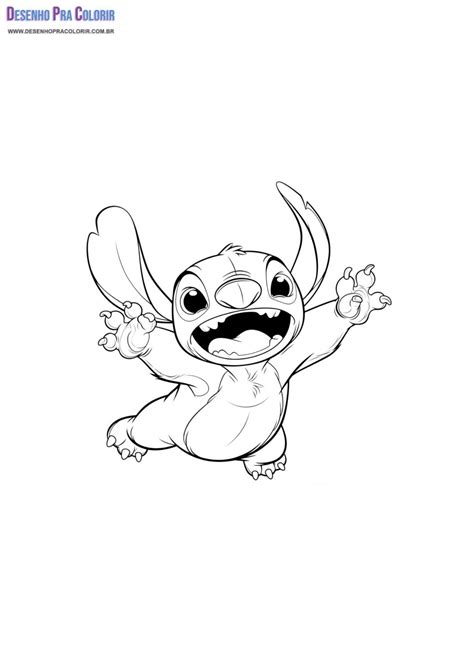 Stitch Para Colorir De Desenhos Para Imprimir E Pintar