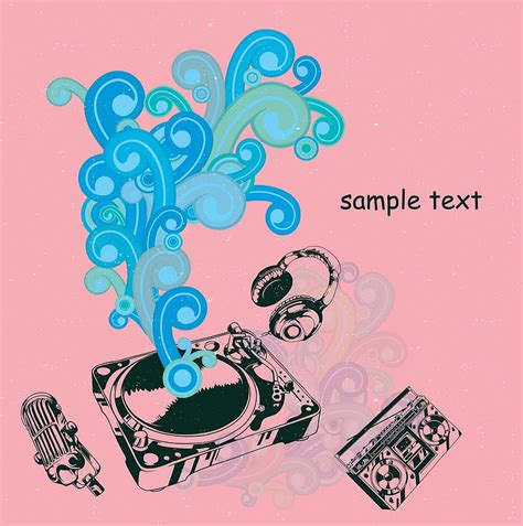 복고풍 음악 포스터 벡터 Eps Ai Uidownload