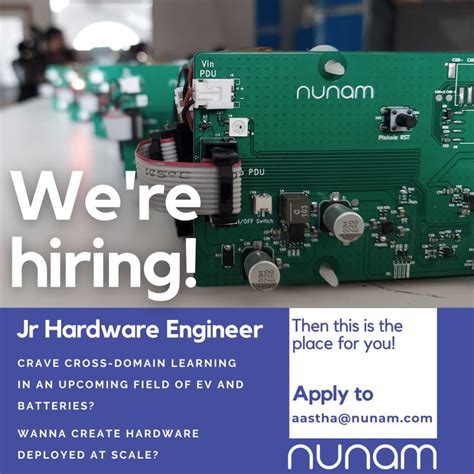 Nunam On Linkedin Hiring Circuitdesign Embeddedsystems Electronicsengineering
